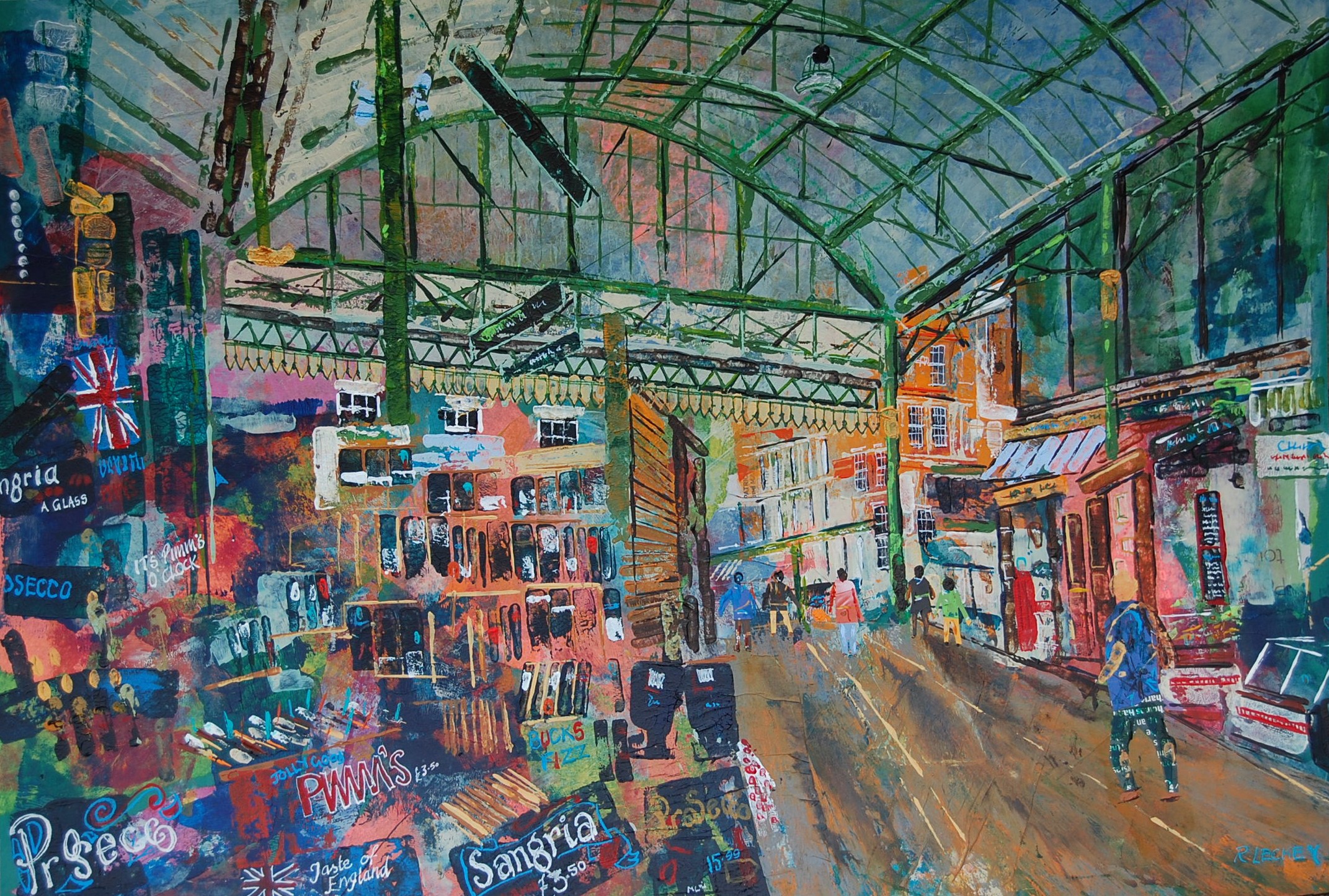 Rob Leckey ART – paintings in acrylic, collage and mixed media