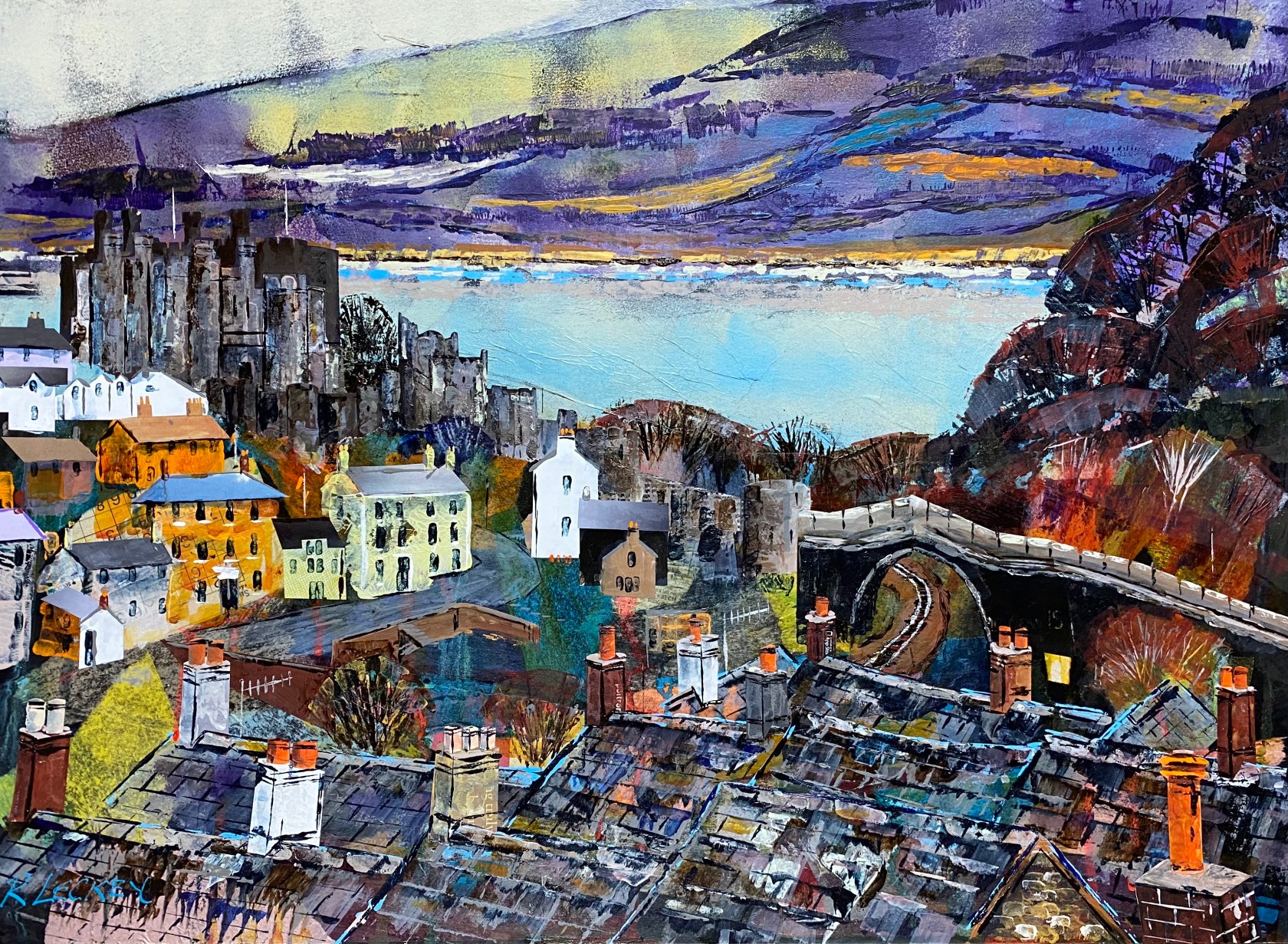 Rob Leckey ART – paintings in acrylic, collage and mixed media